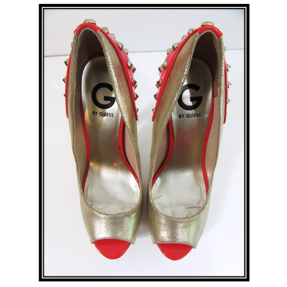 G by Guess | Shoes | G By Guess Open Toe Studded High Heel | Poshmark